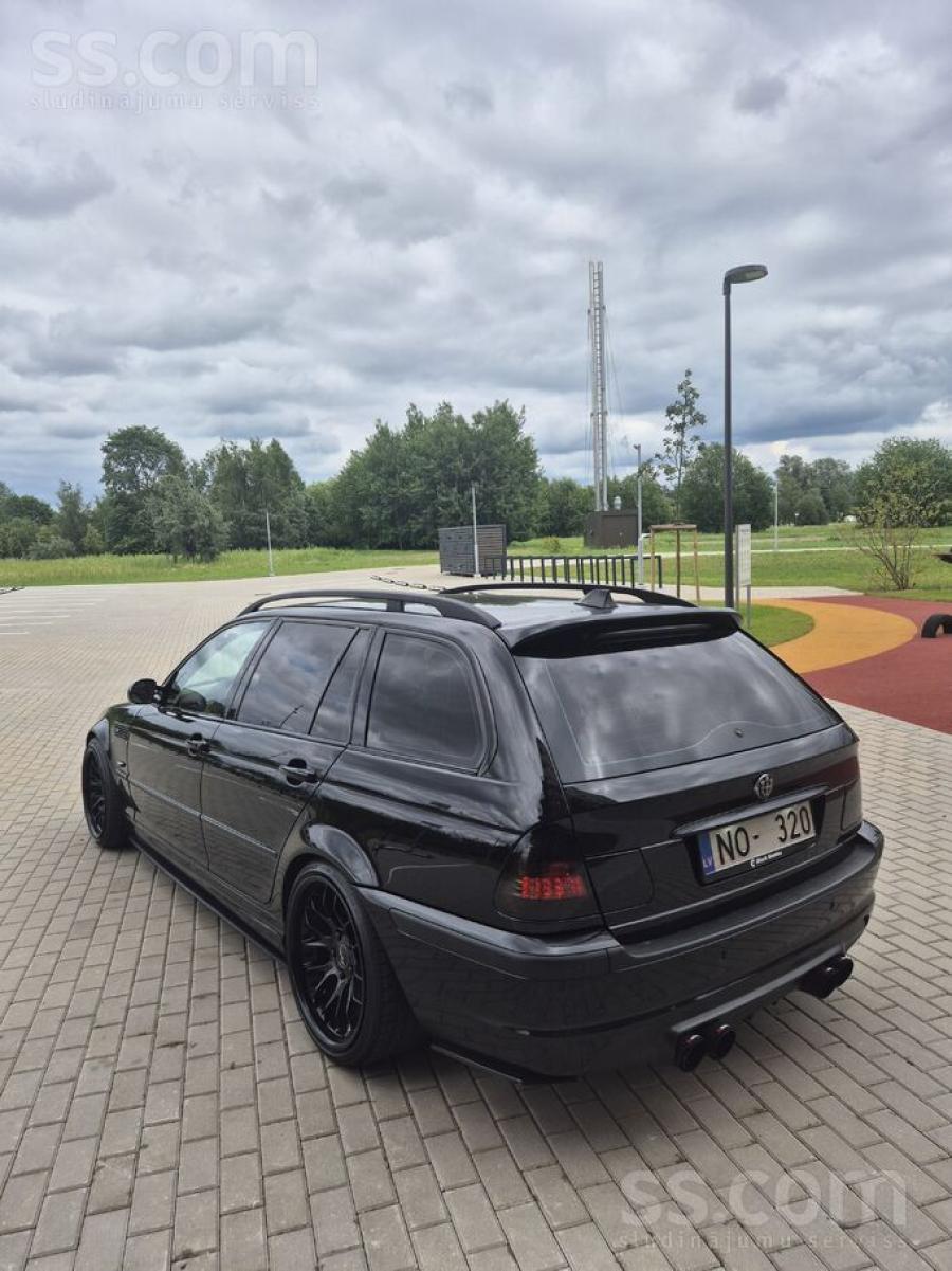 Black BMW 320 2005 in Riga, with an engine capacity of 2.00 L and mileage of 321 thousand km for 5500 €, photo 8 on AUTOMOTO.COM.LV