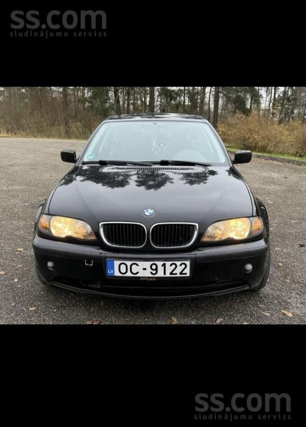 Black BMW 320 2005 in Bauska, with an engine capacity of 2.00 L and mileage of 344 thousand km for 2200 €, photo 2 on AUTOMOTO.COM.LV