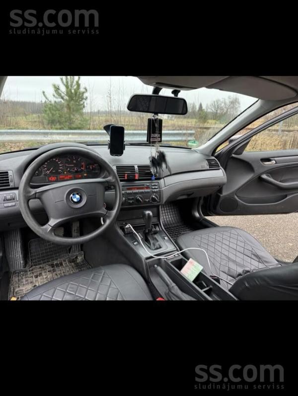 Black BMW 320 2005 in Bauska, with an engine capacity of 2.00 L and mileage of 344 thousand km for 2200 €, photo 3 on AUTOMOTO.COM.LV