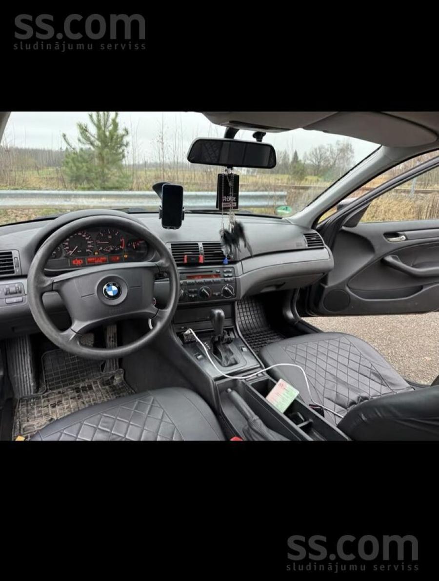 Melns BMW 320 2005 Bauska, ar dzinēja tilpumu 2.00 L un nobraukumu 344 tūkst. km par 2200 €, foto 3 vietnē AUTOMOTO.COM.LV