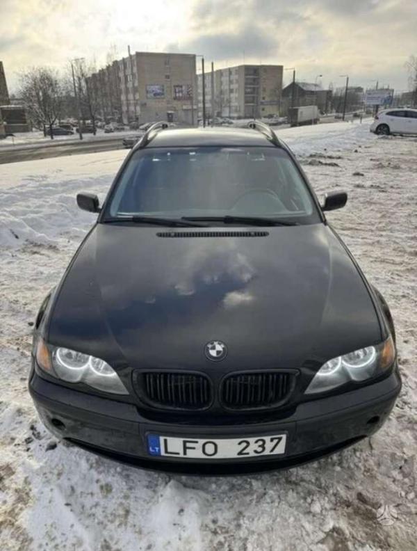 Black BMW 320 2005 in Vilnius, with an engine capacity of 2.00 L and mileage of 340 thousand km for 1550 €, photo 1 on AUTOMOTO.COM.LV