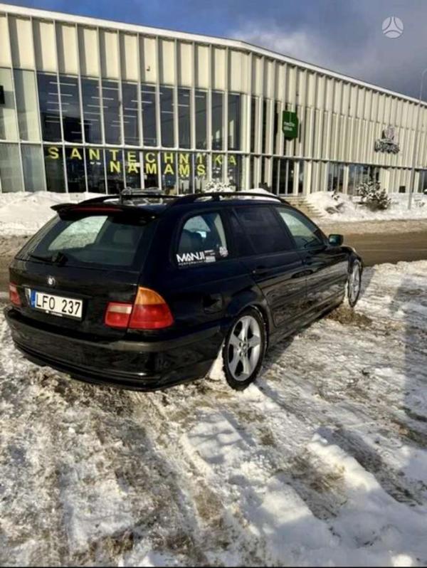 Black BMW 320 2005 in Vilnius, with an engine capacity of 2.00 L and mileage of 340 thousand km for 1550 €, photo 6 on AUTOMOTO.COM.LV