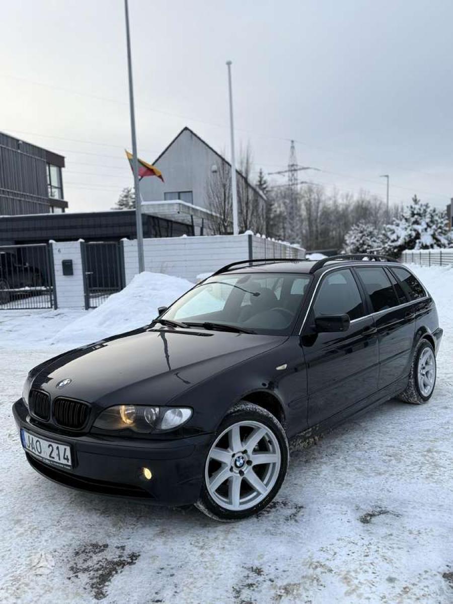 Black BMW 320 2005 in Vilnius, with an engine capacity of 2.00 L and mileage of 362 thousand km for 1850 €, photo 1 on AUTOMOTO.COM.LV