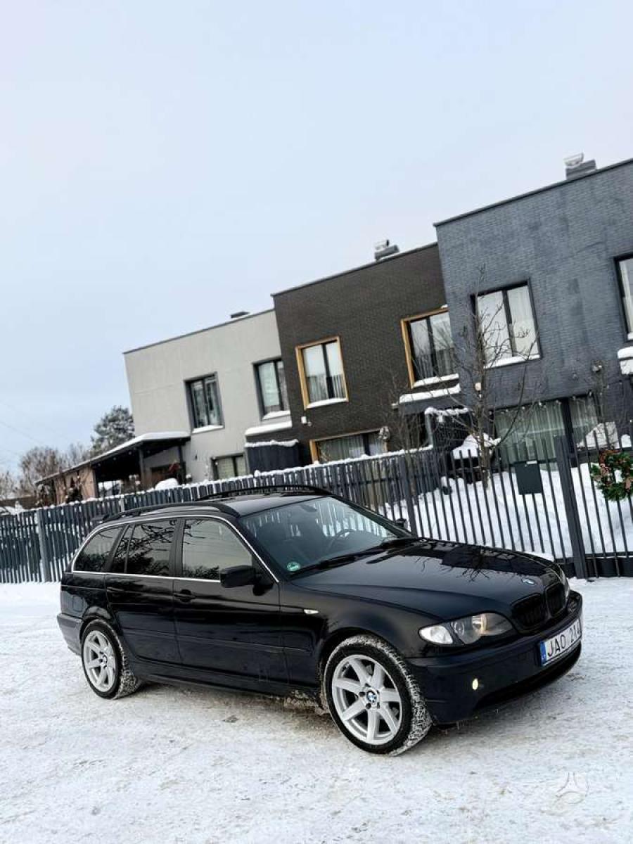 Black BMW 320 2005 in Vilnius, with an engine capacity of 2.00 L and mileage of 362 thousand km for 1850 €, photo 3 on AUTOMOTO.COM.LV