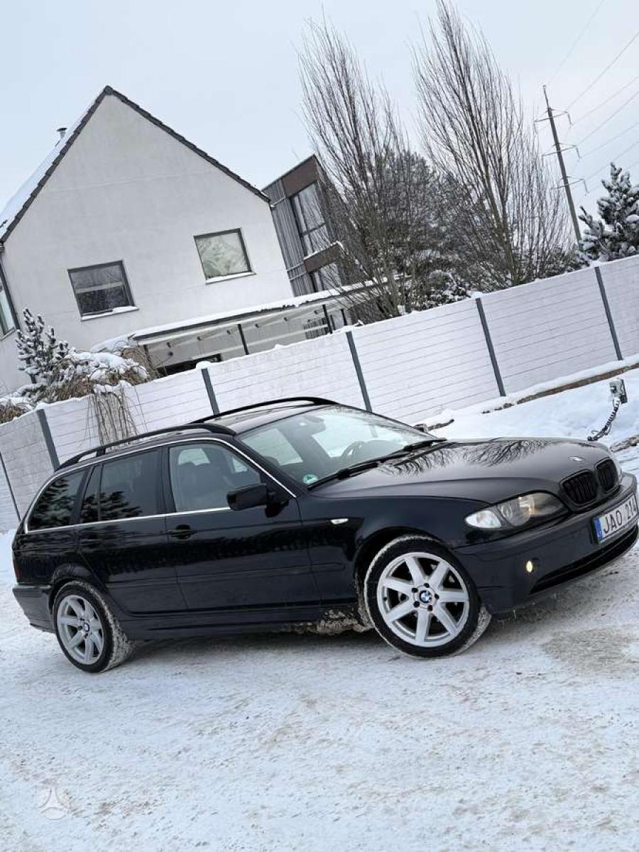 Black BMW 320 2005 in Vilnius, with an engine capacity of 2.00 L and mileage of 362 thousand km for 1850 €, photo 7 on AUTOMOTO.COM.LV