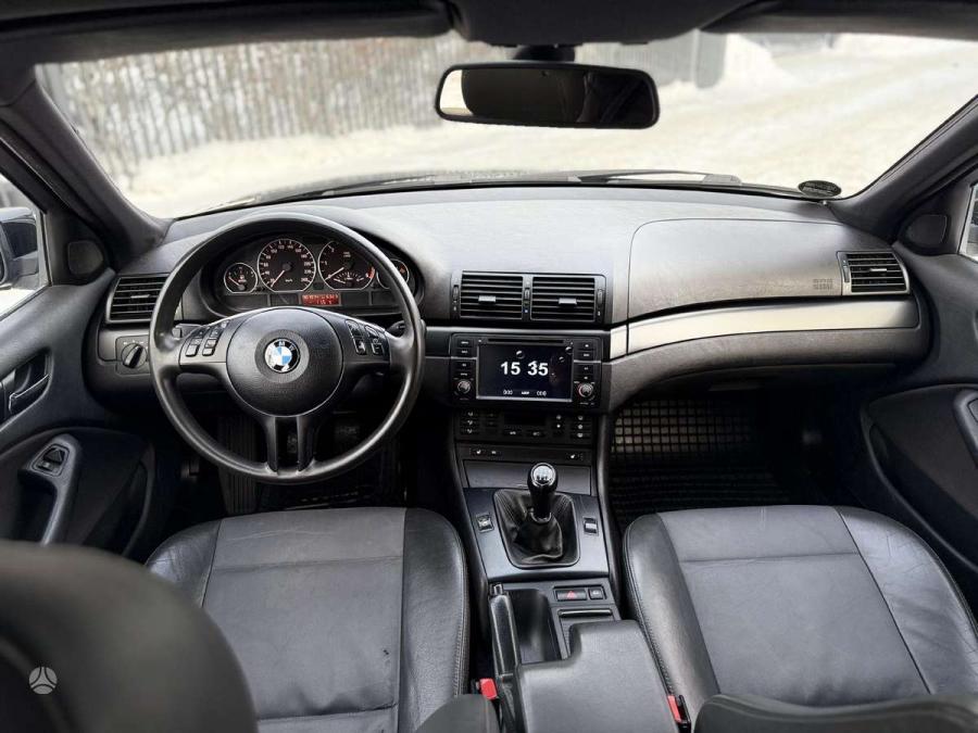 Black BMW 320 2005 in Vilnius, with an engine capacity of 2.00 L and mileage of 362 thousand km for 1850 €, photo 14 on AUTOMOTO.COM.LV