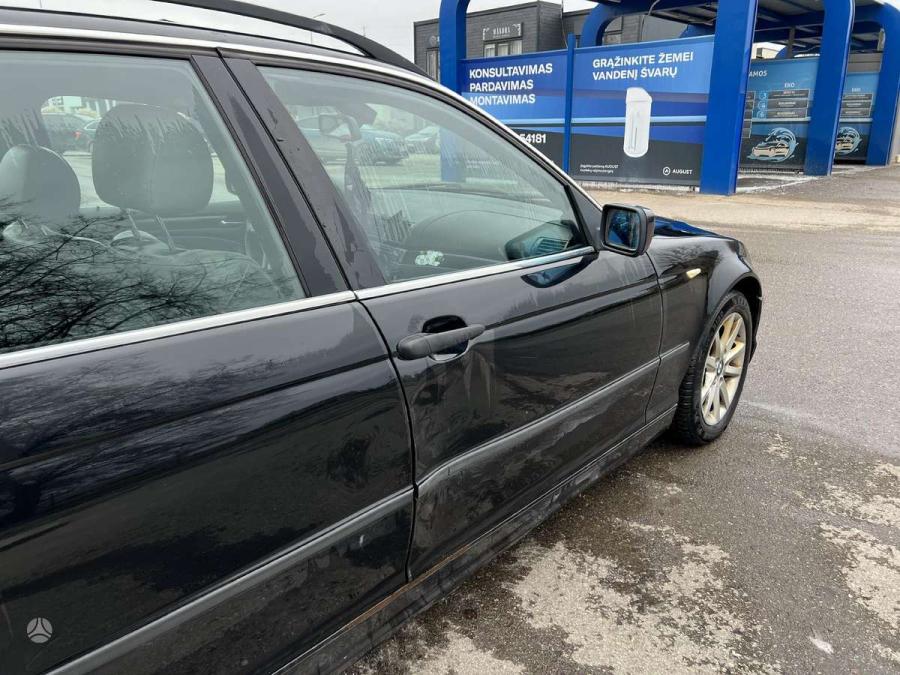 Black BMW 320 2005 in Kaunas, with an engine capacity of 2.00 L and mileage of 366 thousand km for 1300 €, photo 5 on AUTOMOTO.COM.LV