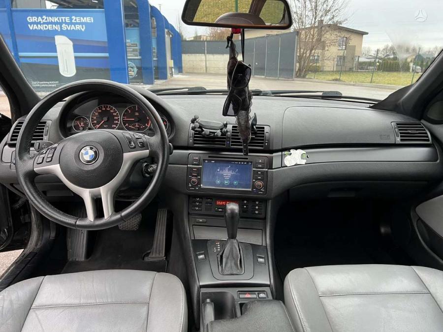 Black BMW 320 2005 in Kaunas, with an engine capacity of 2.00 L and mileage of 366 thousand km for 1300 €, photo 8 on AUTOMOTO.COM.LV