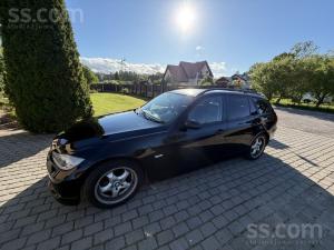 Black BMW 320 2005 in Riga, with an engine capacity of 2.00 L and mileage of 342 thousand km for 5800 €, photo 6 on AUTOMOTO.COM.LV