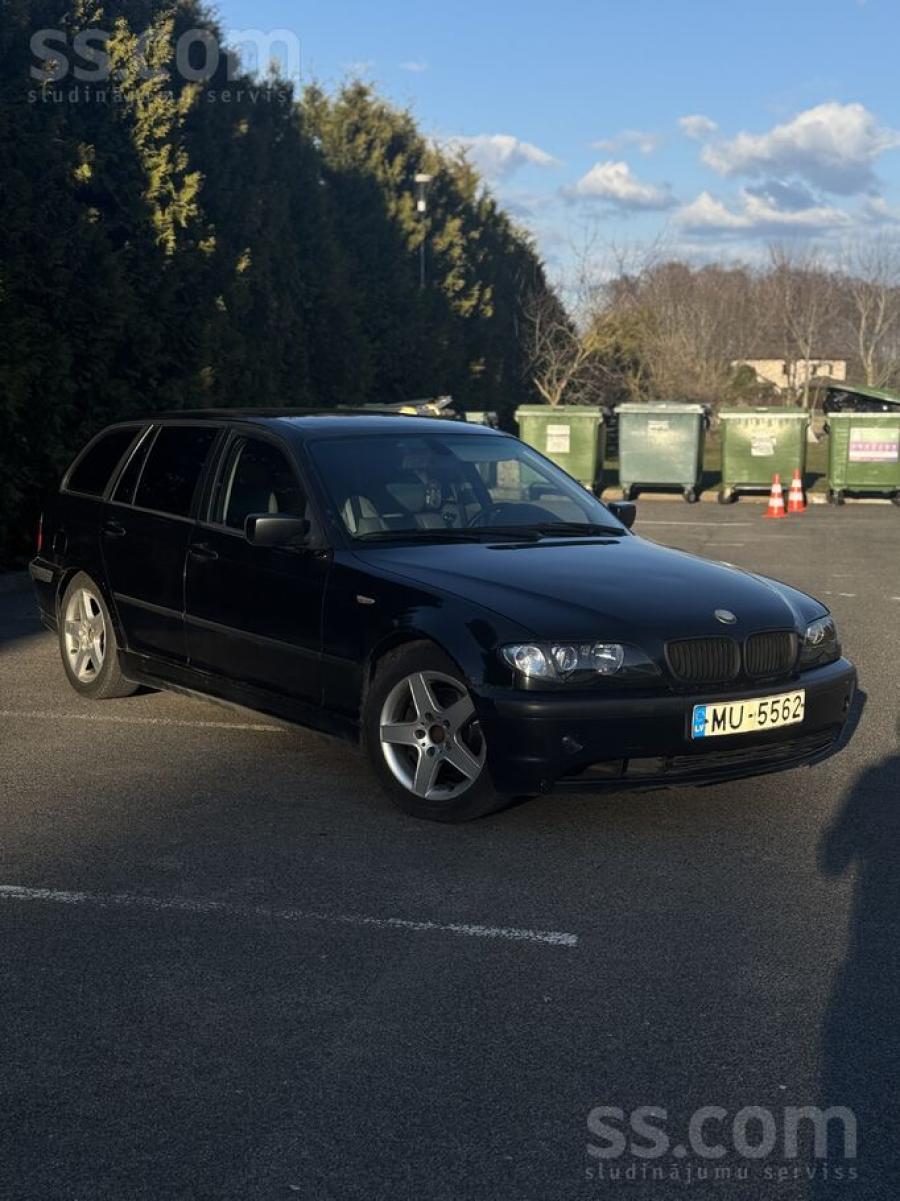 Black BMW 320 2005 in Riga, with an engine capacity of 2.00 L and mileage of 384 thousand km for 1700 €, photo 1 on AUTOMOTO.COM.LV