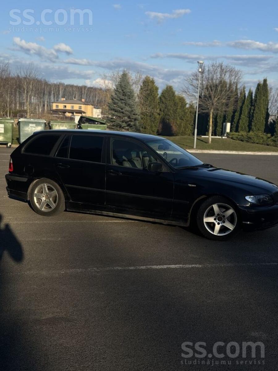 Black BMW 320 2005 in Riga, with an engine capacity of 2.00 L and mileage of 384 thousand km for 1700 €, photo 4 on AUTOMOTO.COM.LV