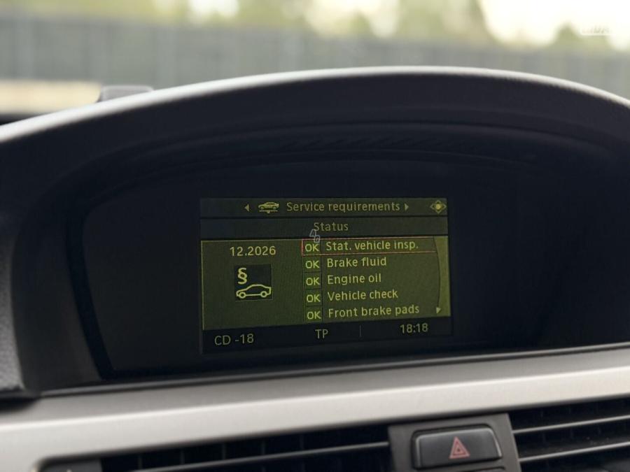 Black BMW 320 2005 in Vilnius, with an engine capacity of 2.00 L and mileage of 415 thousand km for 3500 €, photo 20 on AUTOMOTO.COM.LV