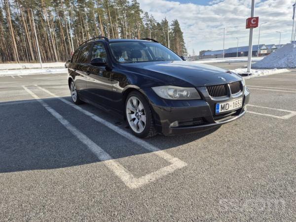 Black BMW 320 2006 in Riga, with an engine capacity of 2.00 L and mileage of 345 thousand km for 3200 €, photo 1 on AUTOMOTO.COM.LV