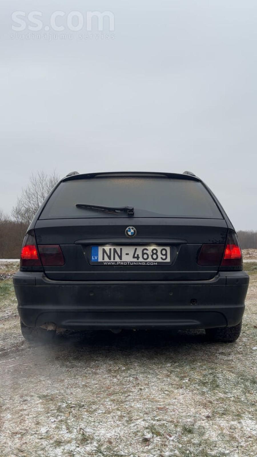 Black BMW 320 2006 in Daugavpils, with an engine capacity of 2.00 L and mileage of 456 thousand km for 2800 €, photo 6 on AUTOMOTO.COM.LV