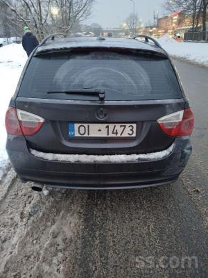 Black BMW 320 2006 in Riga, with an engine capacity of 2.00 L and mileage of 326 thousand km for 2350 €, photo  on AUTOMOTO.COM.LV
