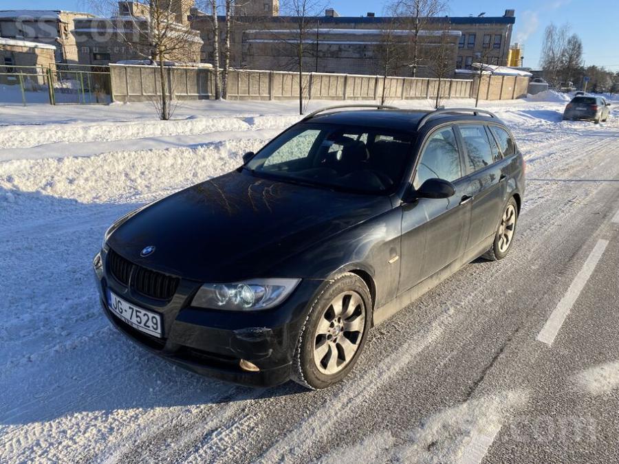 Black BMW 320 2006 in Daugavpils, with an engine capacity of 2.00 L and mileage of 358 thousand km for 3200 €, photo 1 on AUTOMOTO.COM.LV