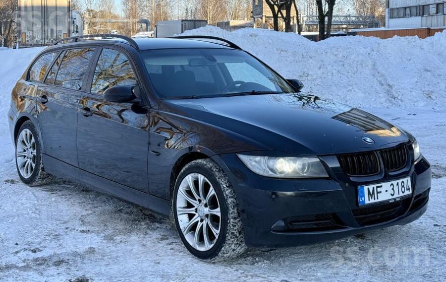 Black BMW 320 2006 in Riga, with an engine capacity of 2.00 L and mileage of 0 thousand km for 2550 €, photo 1 on AUTOMOTO.COM.LV