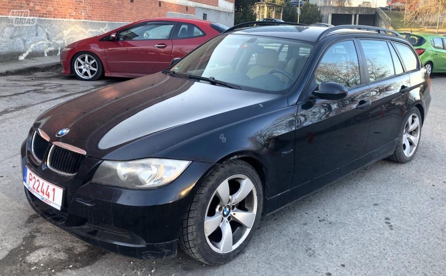 Black BMW 320 2006 in Vilnius, with an engine capacity of 2.00 L and mileage of 395 thousand km for 1999 €, photo 5 on AUTOMOTO.COM.LV