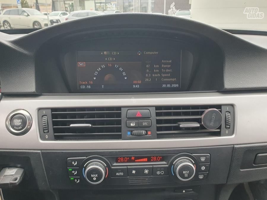 Melns BMW 320 2006 Kauņa, ar dzinēja tilpumu 2.00 L un nobraukumu 350 tūkst. km par 3750 €, foto 12 vietnē AUTOMOTO.COM.LV