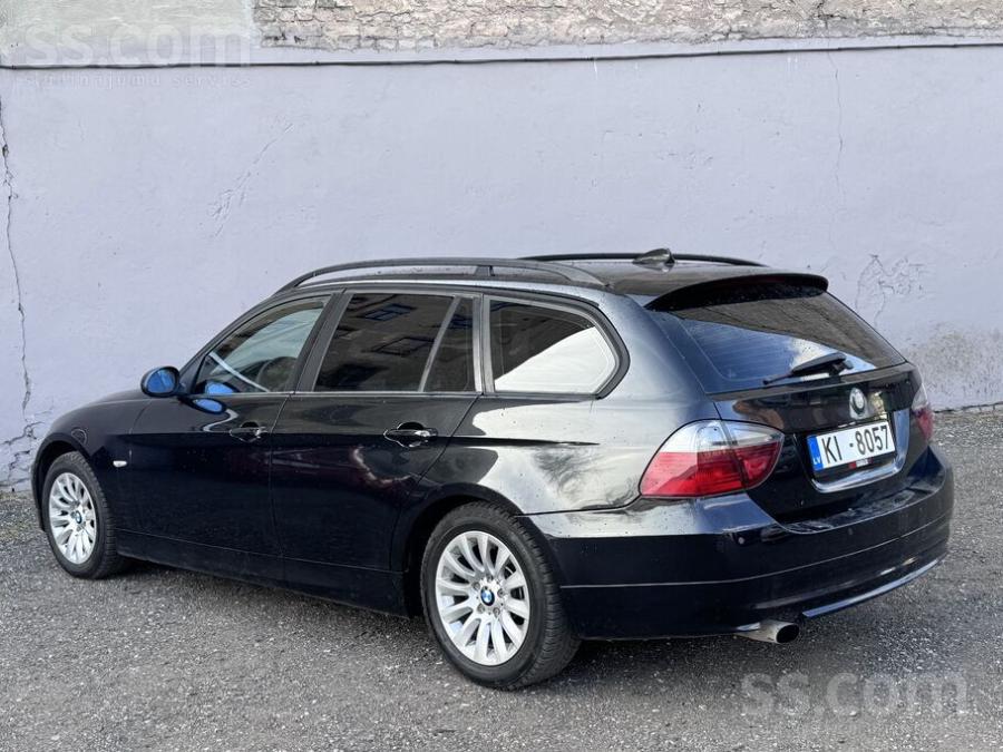 Black BMW 320 2006 in Riga, with an engine capacity of 2.00 L and mileage of 349 thousand km for 2850 €, photo 6 on AUTOMOTO.COM.LV