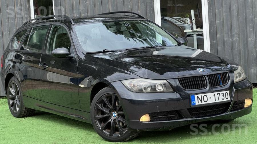 Black BMW 320 2006 in Riga, with an engine capacity of 2.00 L and mileage of 0 thousand km for 2350 €, photo 3 on AUTOMOTO.COM.LV