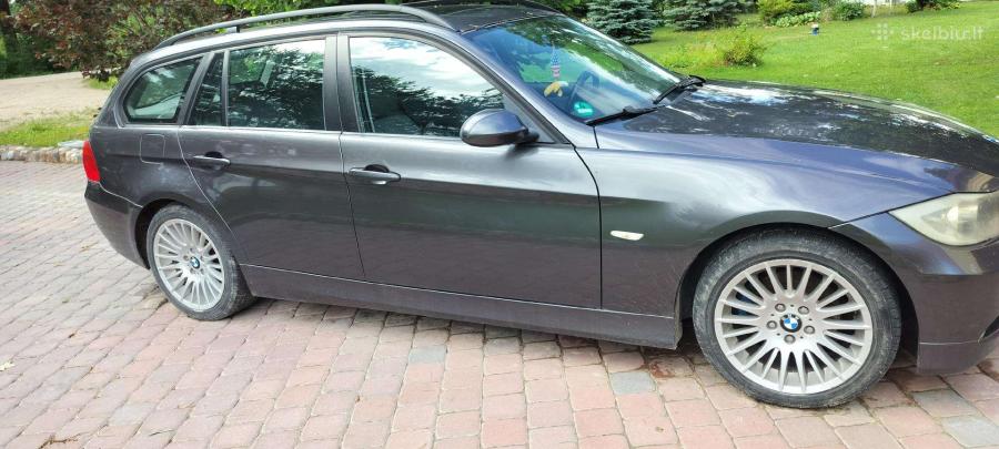 Black BMW 320 2006 in Vilkaviskis, with an engine capacity of 2.00 L and mileage of 320 thousand km for 2100 €, photo 3 on AUTOMOTO.COM.LV
