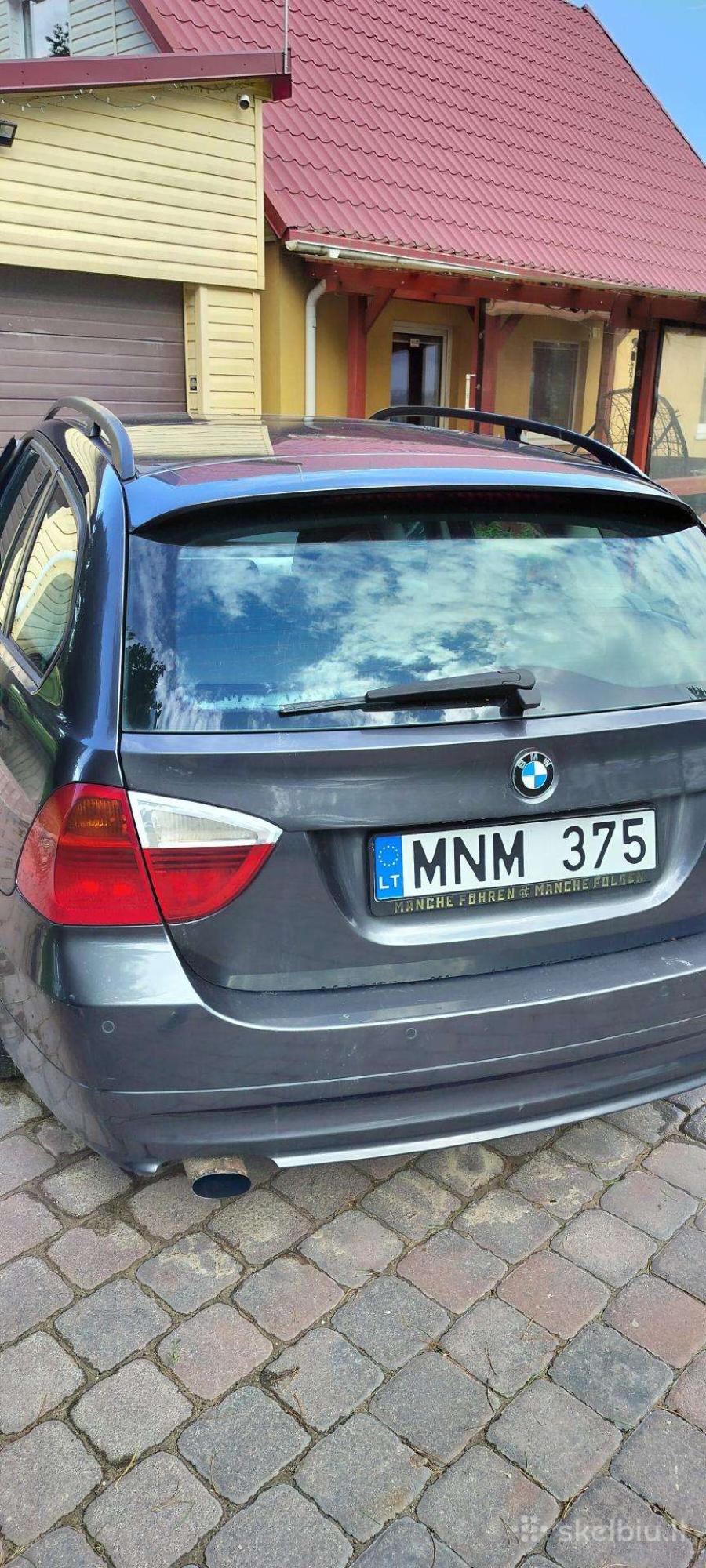 Black BMW 320 2006 in Vilkaviskis, with an engine capacity of 2.00 L and mileage of 320 thousand km for 2100 €, photo 6 on AUTOMOTO.COM.LV