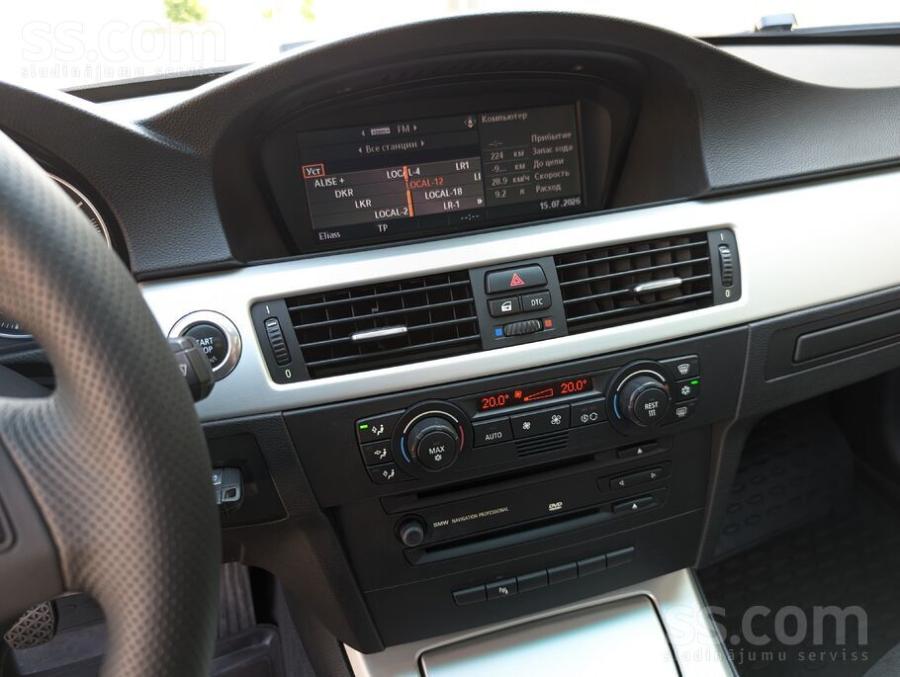Black BMW 320 2006 in Daugavpils, with an engine capacity of 2.00 L and mileage of 313 thousand km for 4950 €, photo 20 on AUTOMOTO.COM.LV