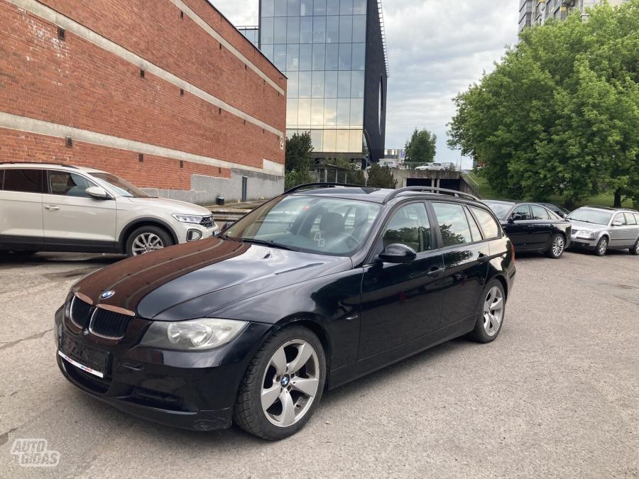 Black BMW 320 2006 in Vilnius, with an engine capacity of 2.00 L and mileage of 395 thousand km for 1750 €, photo 1 on AUTOMOTO.COM.LV