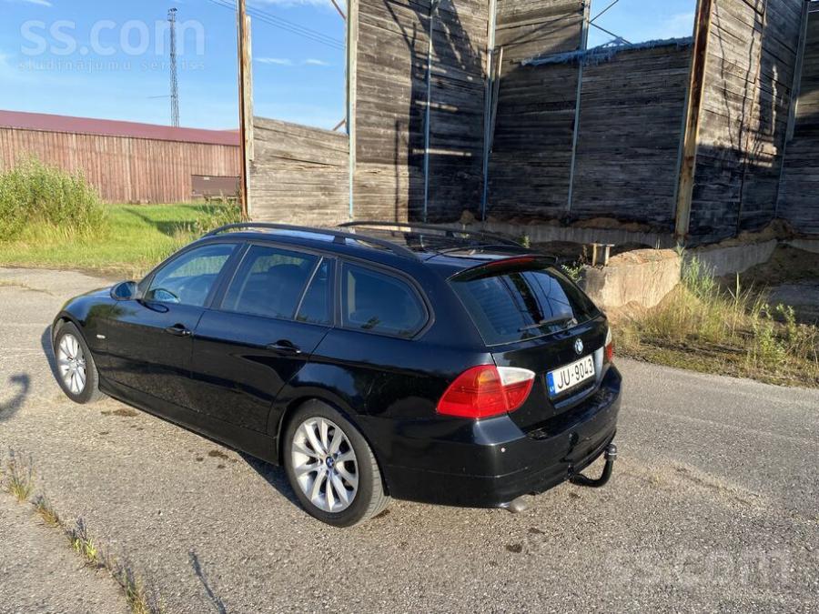 Black BMW 320 2006 in Balvi, with an engine capacity of 2.00 L and mileage of 381 thousand km for 1950 €, photo 5 on AUTOMOTO.COM.LV