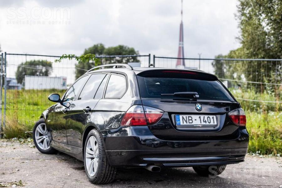 Black BMW 320 2006 in Riga, with an engine capacity of 2.00 L and mileage of 305 thousand km for 4490 €, photo 7 on AUTOMOTO.COM.LV