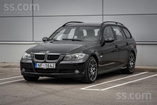 Black BMW 320 2006 in Riga, with an engine capacity of 3.00 L and mileage of 293 thousand km for 3950 €, photo 1 on AUTOMOTO.COM.LV