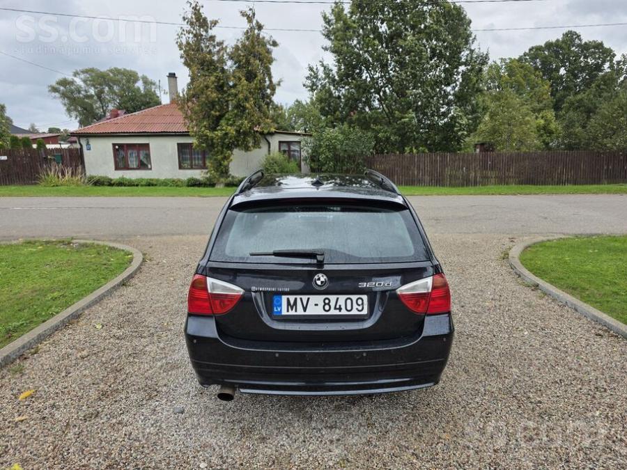 Black BMW 320 2006 in Ventspils, with an engine capacity of 2.00 L and mileage of 356 thousand km for 3390 €, photo 8 on AUTOMOTO.COM.LV