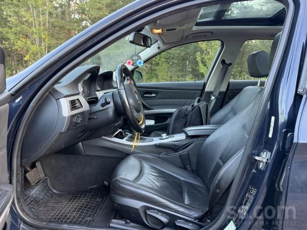 Black BMW 320 2006 in Dobele, with an engine capacity of 2.00 L and mileage of 494 thousand km for 2690 €, photo 7 on AUTOMOTO.COM.LV
