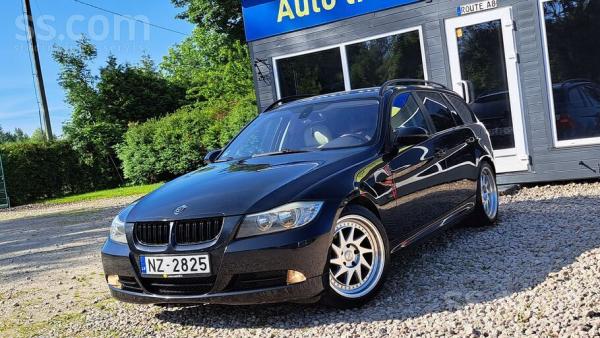 Black BMW 320 2007 in Jelgava, with an engine capacity of 2.00 L and mileage of 318 thousand km for 3690 €, photo 1 on AUTOMOTO.COM.LV
