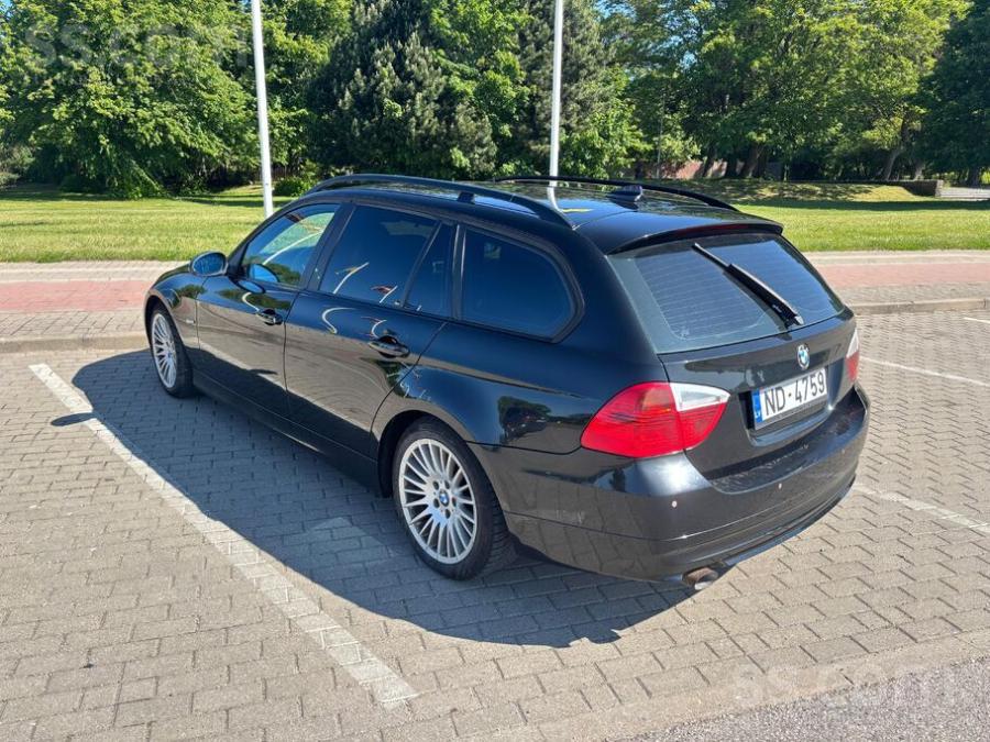 Black BMW 320 2007 in Liepaja, with an engine capacity of 2.00 L and mileage of 344 thousand km for 3700 €, photo 3 on AUTOMOTO.COM.LV