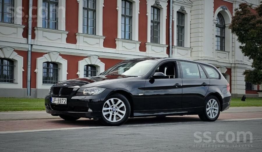 Black BMW 320 2007 in Jelgava, with an engine capacity of 2.00 L and mileage of 398 thousand km for 3300 €, photo 2 on AUTOMOTO.COM.LV