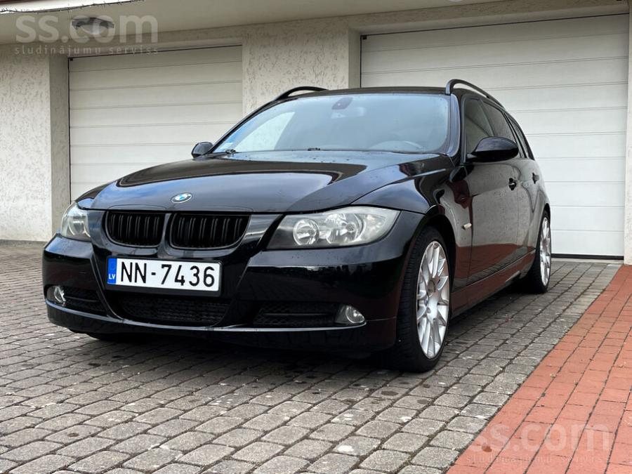 Black BMW 320 2007 in Riga, with an engine capacity of 2.00 L and mileage of 295 thousand km for 2500 €, photo 1 on AUTOMOTO.COM.LV