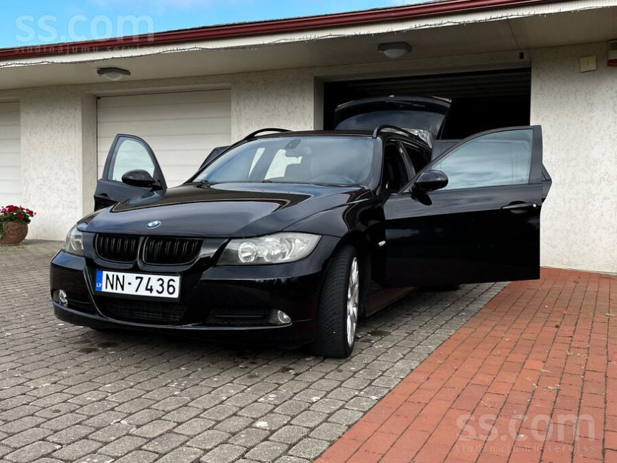 Black BMW 320 2007 in Riga, with an engine capacity of 2.00 L and mileage of 295 thousand km for 2500 €, photo 2 on AUTOMOTO.COM.LV