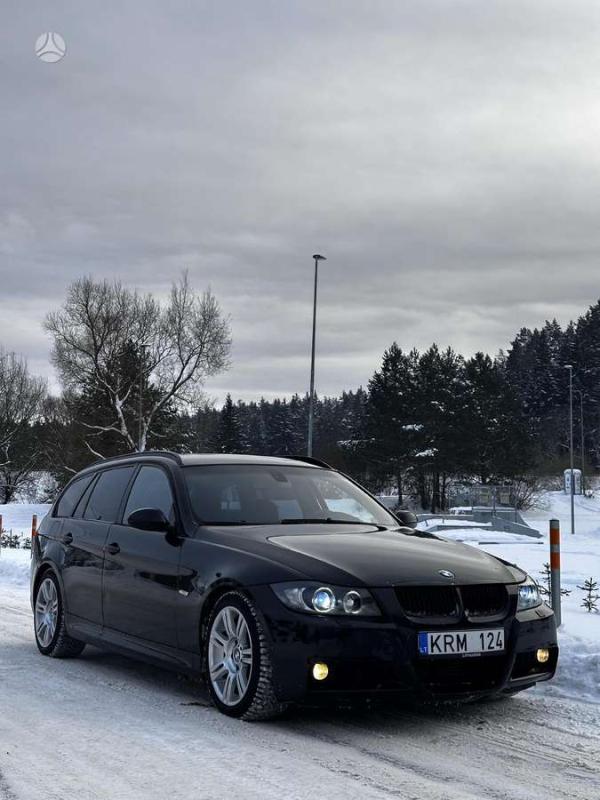 Black BMW 320 2007 in Vilnius, with an engine capacity of 2.00 L and mileage of 337 thousand km for 4750 €, photo 1 on AUTOMOTO.COM.LV