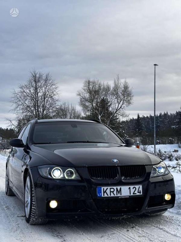 Black BMW 320 2007 in Vilnius, with an engine capacity of 2.00 L and mileage of 337 thousand km for 4750 €, photo 2 on AUTOMOTO.COM.LV