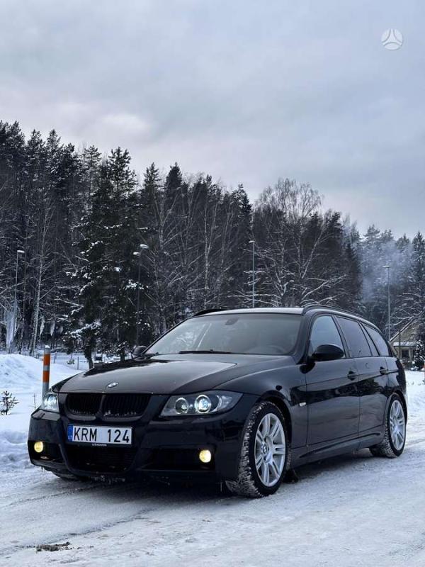 Black BMW 320 2007 in Vilnius, with an engine capacity of 2.00 L and mileage of 337 thousand km for 4750 €, photo 5 on AUTOMOTO.COM.LV