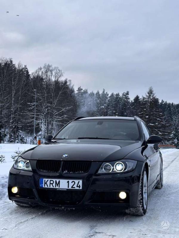 Black BMW 320 2007 in Vilnius, with an engine capacity of 2.00 L and mileage of 337 thousand km for 4750 €, photo 6 on AUTOMOTO.COM.LV