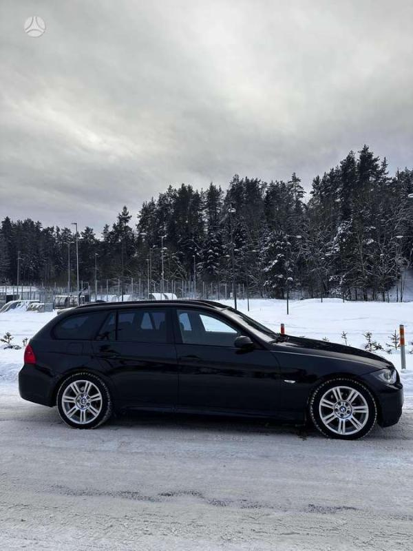 Black BMW 320 2007 in Vilnius, with an engine capacity of 2.00 L and mileage of 337 thousand km for 4750 €, photo 9 on AUTOMOTO.COM.LV