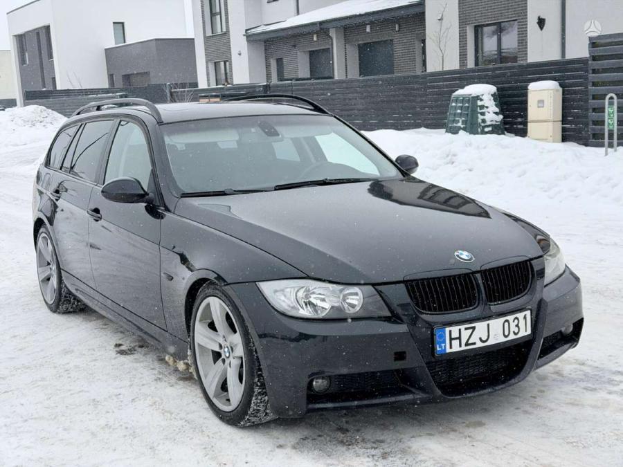 Black BMW 320 2007 in Vilnius, with an engine capacity of 2.00 L and mileage of 330 thousand km for 3150 €, photo 1 on AUTOMOTO.COM.LV