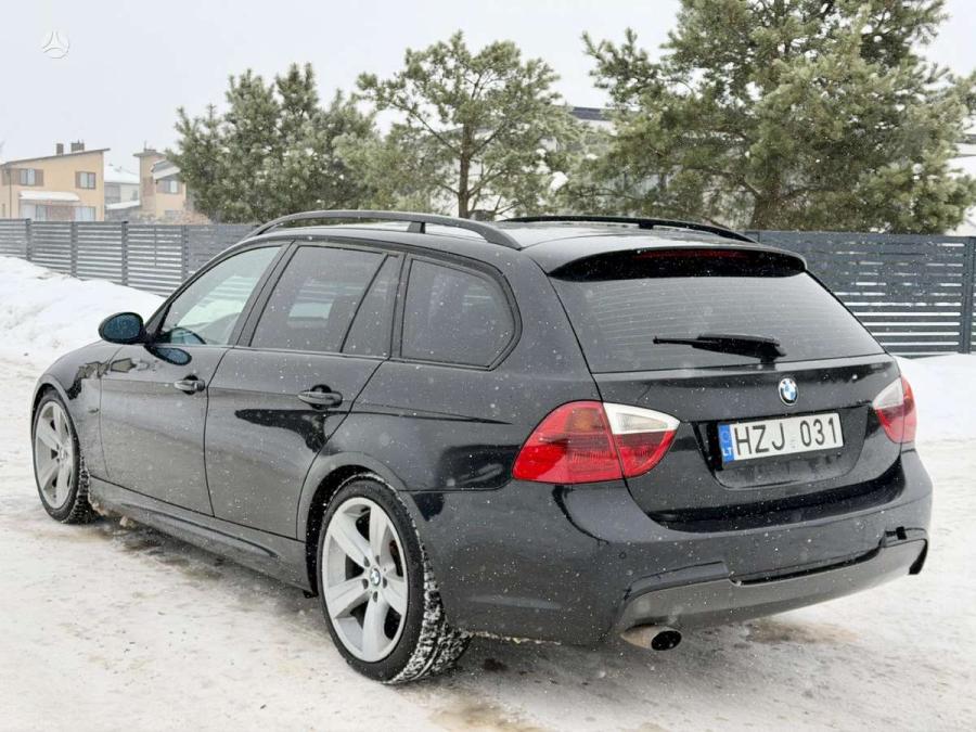 Black BMW 320 2007 in Vilnius, with an engine capacity of 2.00 L and mileage of 330 thousand km for 3150 €, photo 5 on AUTOMOTO.COM.LV