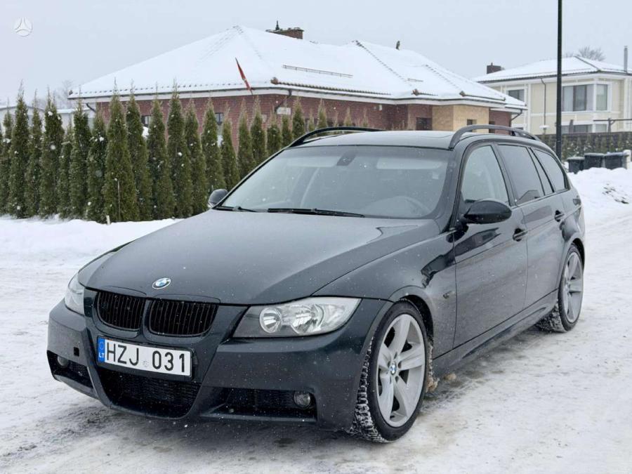 Black BMW 320 2007 in Vilnius, with an engine capacity of 2.00 L and mileage of 330 thousand km for 3150 €, photo 7 on AUTOMOTO.COM.LV