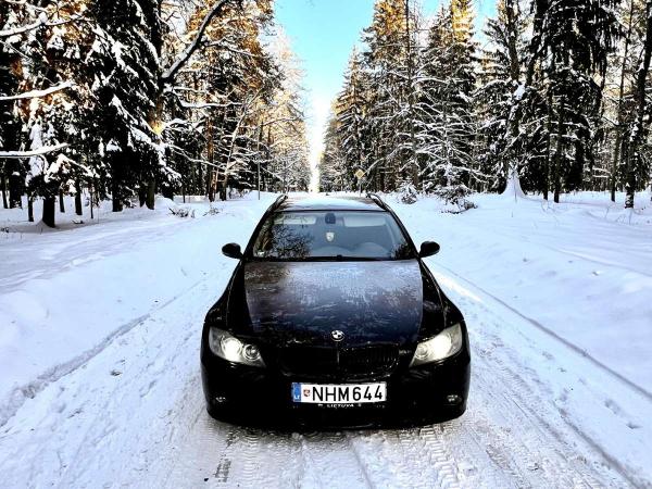 Black BMW 320 2007 in Kursenai, with an engine capacity of 2.00 L and mileage of 378 thousand km for 3000 €, photo 2 on AUTOMOTO.COM.LV
