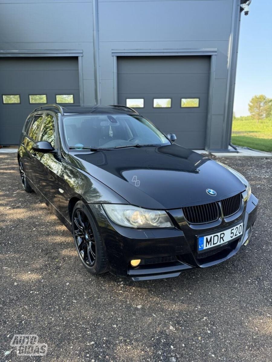 Black BMW 320 2007 in Vilnius, with an engine capacity of 2.00 L and mileage of 350 thousand km for 3950 €, photo 1 on AUTOMOTO.COM.LV