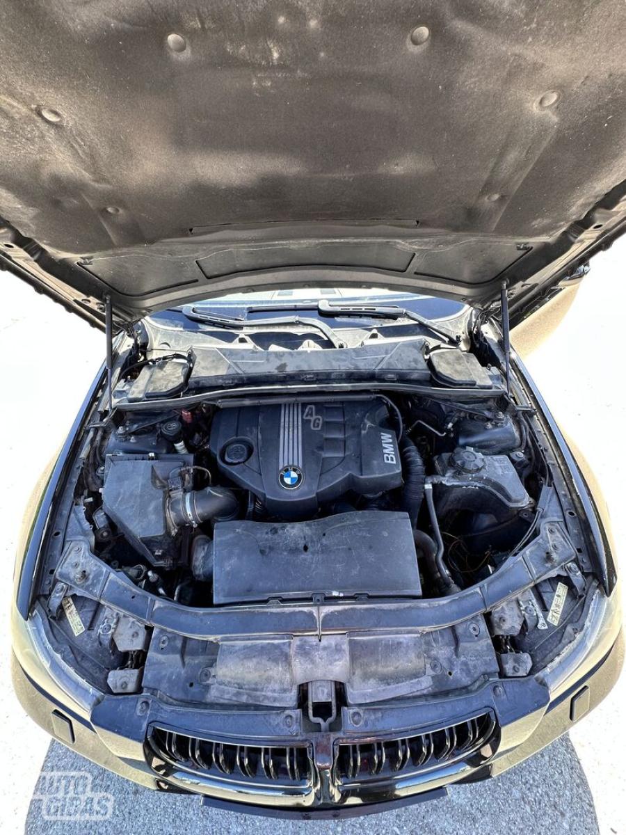 Black BMW 320 2007 in Klaipeda, with an engine capacity of 2.00 L and mileage of 430 thousand km for 3800 €, photo 14 on AUTOMOTO.COM.LV